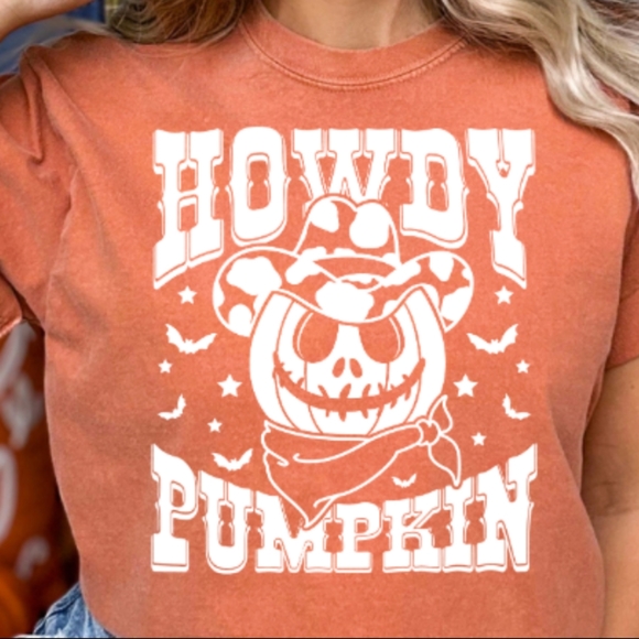 Tops | Howdy Pumpkin New Adult Unisex Tshirts | Poshmark